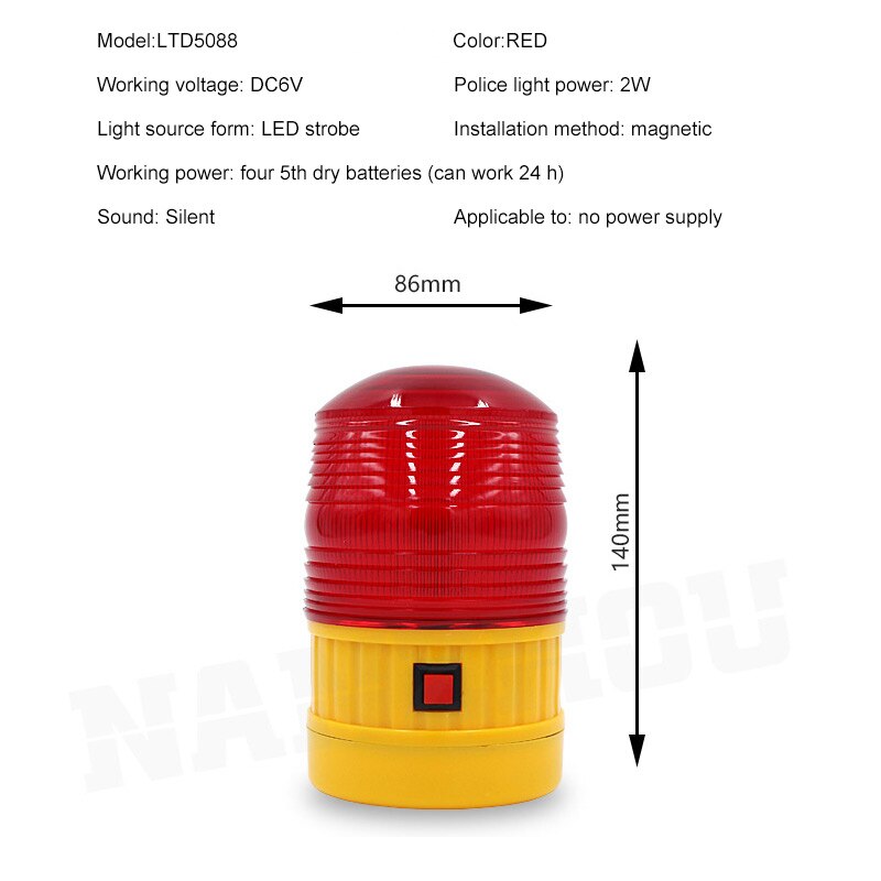 Led alarm licht strobe rood geel mini verkeer waar... – Vicedeal