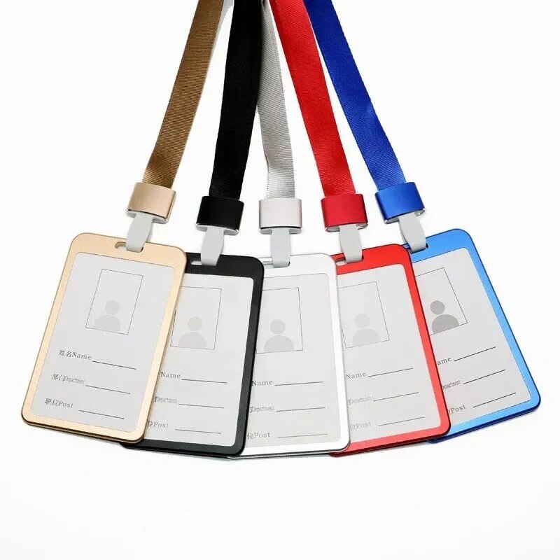 1PC Aluminum Alloy Work Work Card Holder with Lany... – Vicedeal