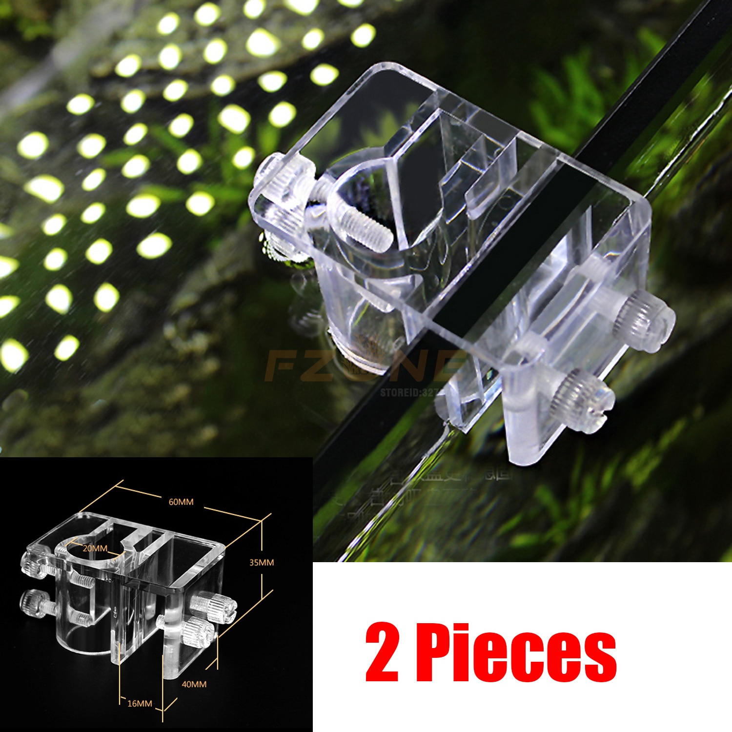 VIV ADA Clear Glass Poppy Inflow Outflow For Filte... – Grandado