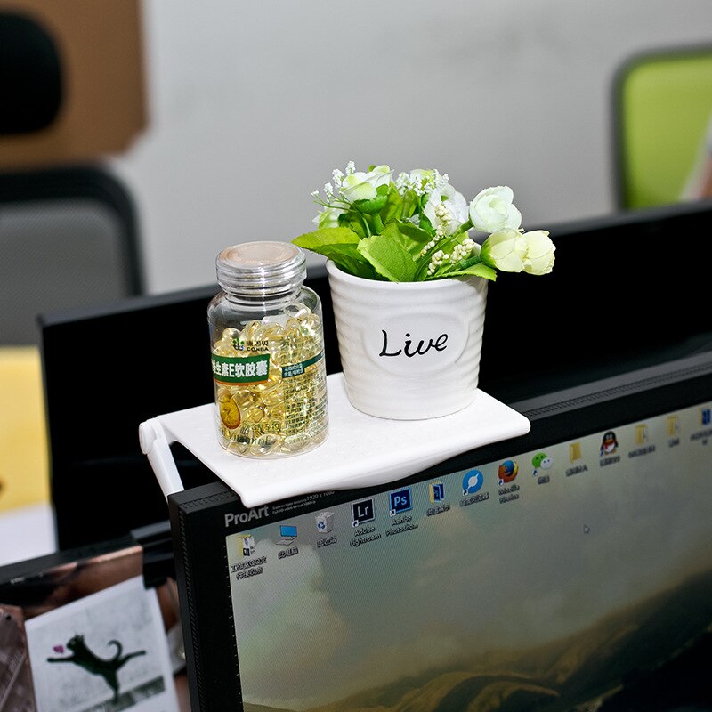 Justerbar skærm øverste hylde display hylde comput... – Vicedeal