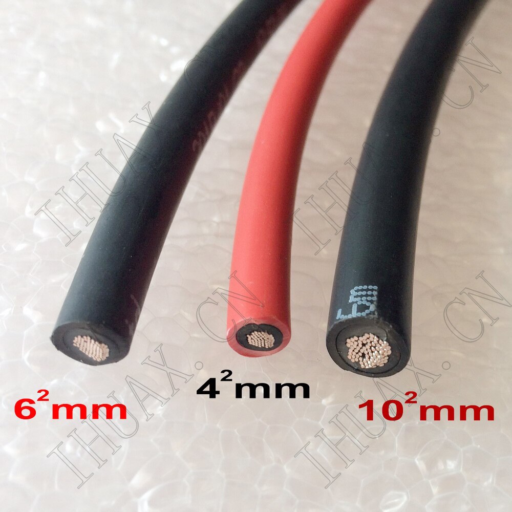 20 M/Roll 6mm2 Solar Kabel Rood Of Zwart Pv Kabel ... – Vicedeal