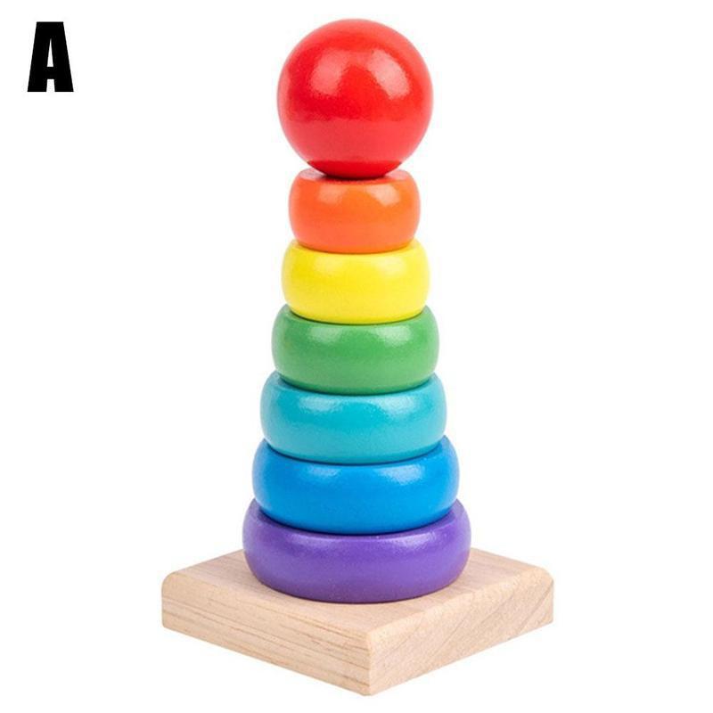 Toys Rainbow Wooden Baby Toys Early Educational To... – Grandado