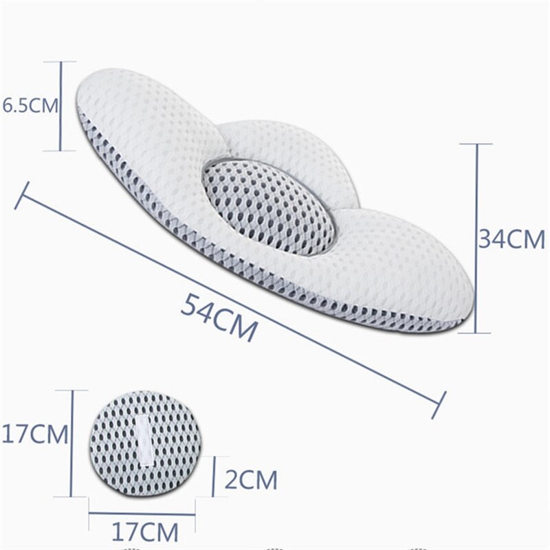 Leaf Shape Back Pillow with Buckwheat Sleep Pillow... – Grandado