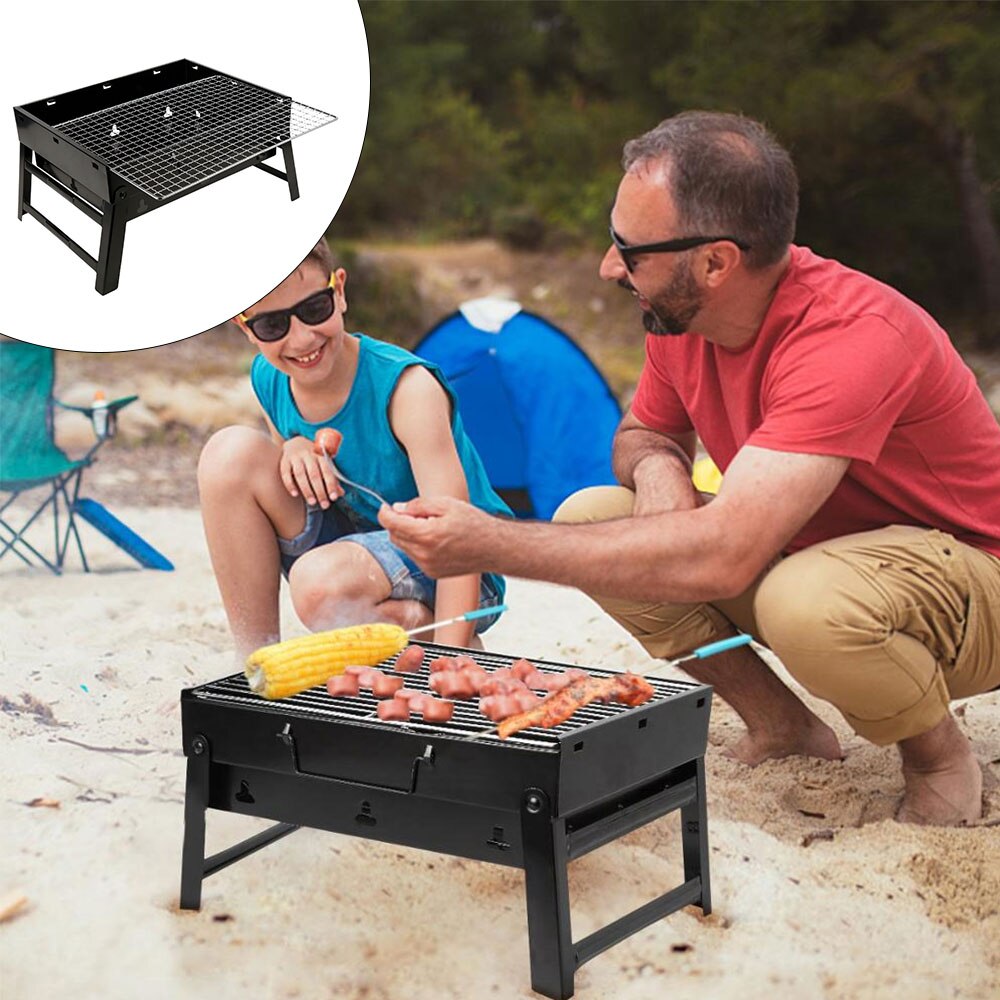 Folding BBQ Grill Portable Compact Charcoal Barbec... – Grandado