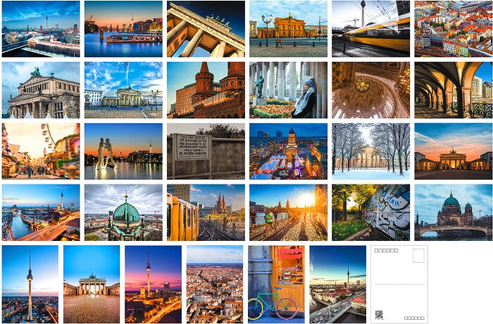 30 sheets/LOT Berlin Memory Scenery Postcard /Gree... – Grandado