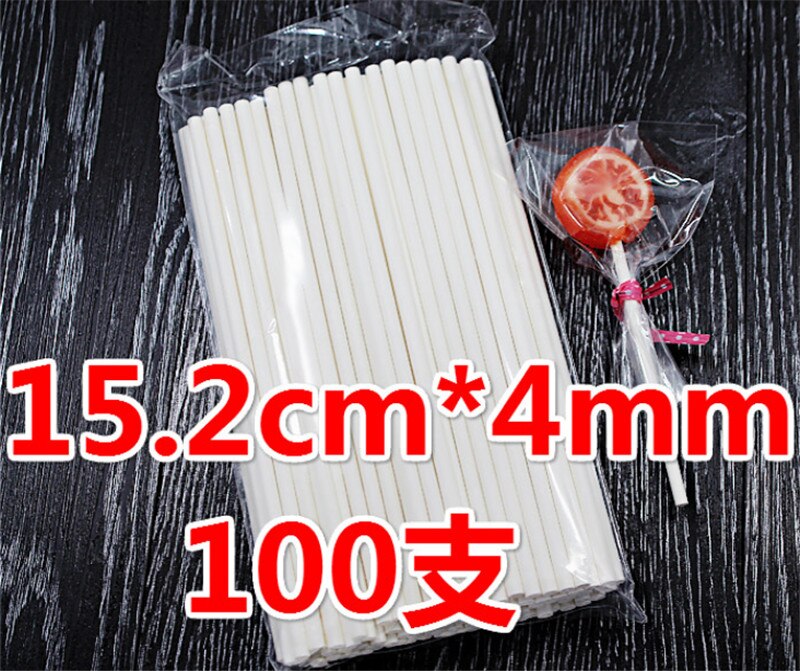 100 pcs/lot Food-Grade Solid White Pop Sucker Stic... – Vicedeal