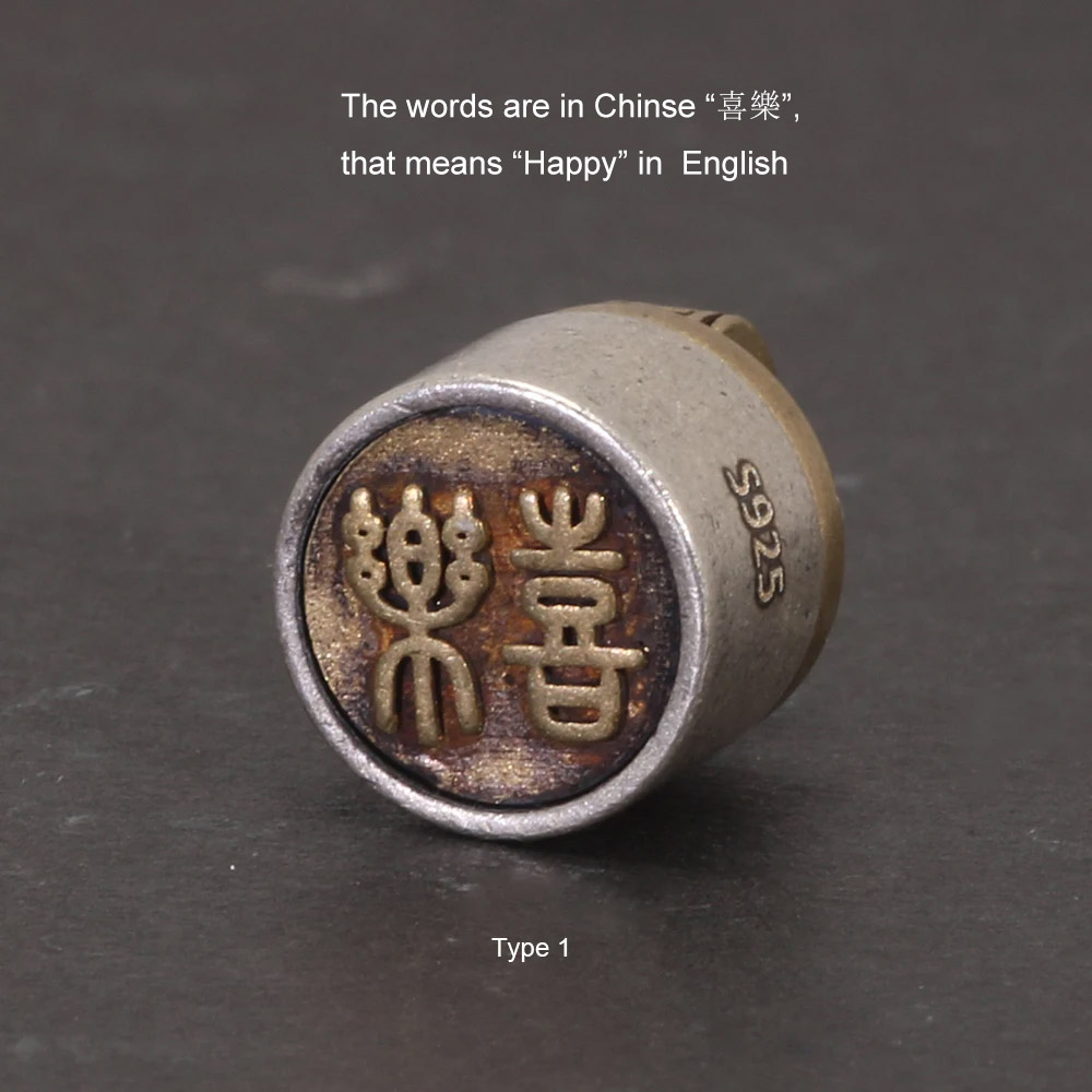 925 Sterling Silver Stamp Pendant Men's and Women'... – Vicedeal