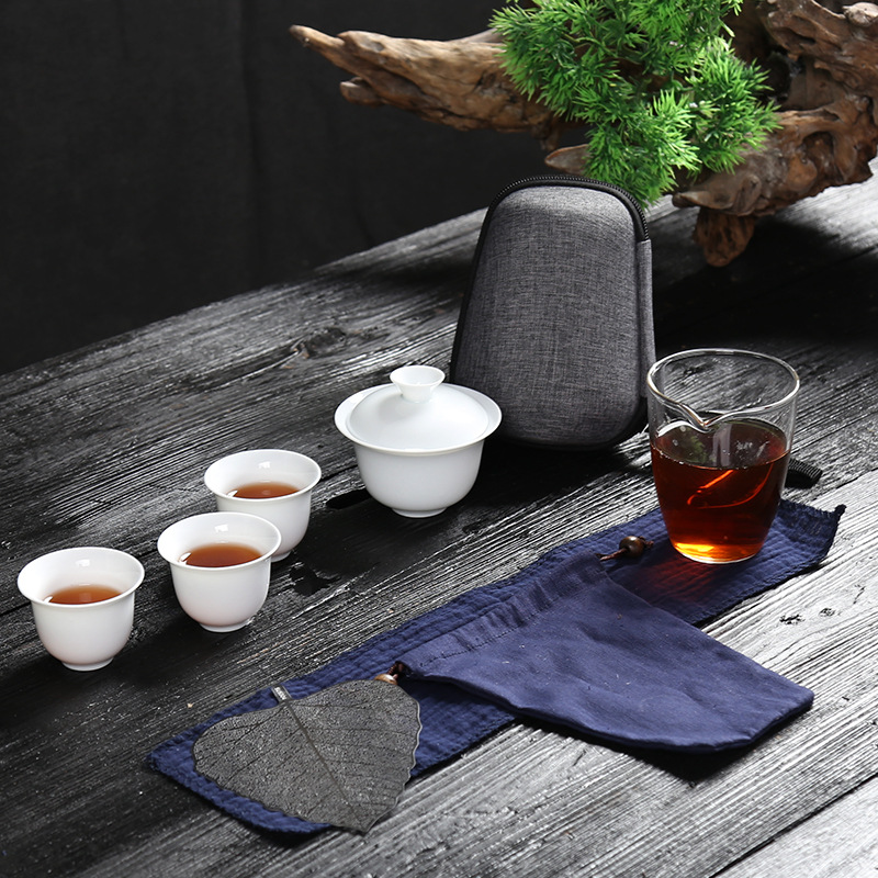 Ceramic gaiwan tea cup for chinese kung fu travel ... – Vicedeal