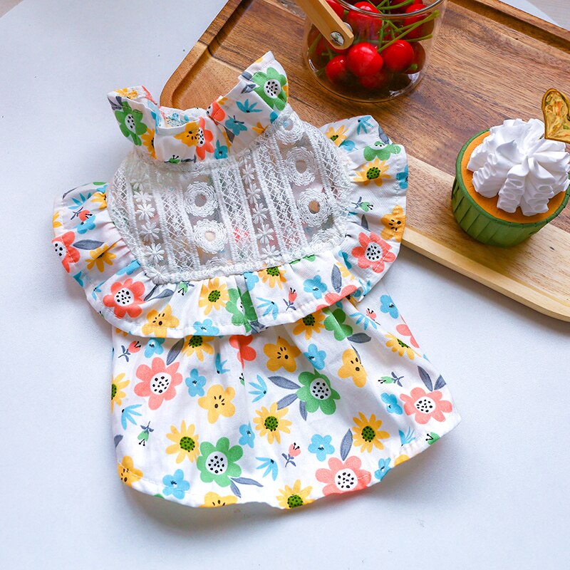 PETCIRCLE Dog Clothes Lace Embroidered Flower Slee... – Vicedeal