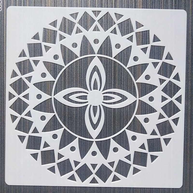20*20Cm Geometric Mandala DIY Layering Stencils Wa... – Vicedeal