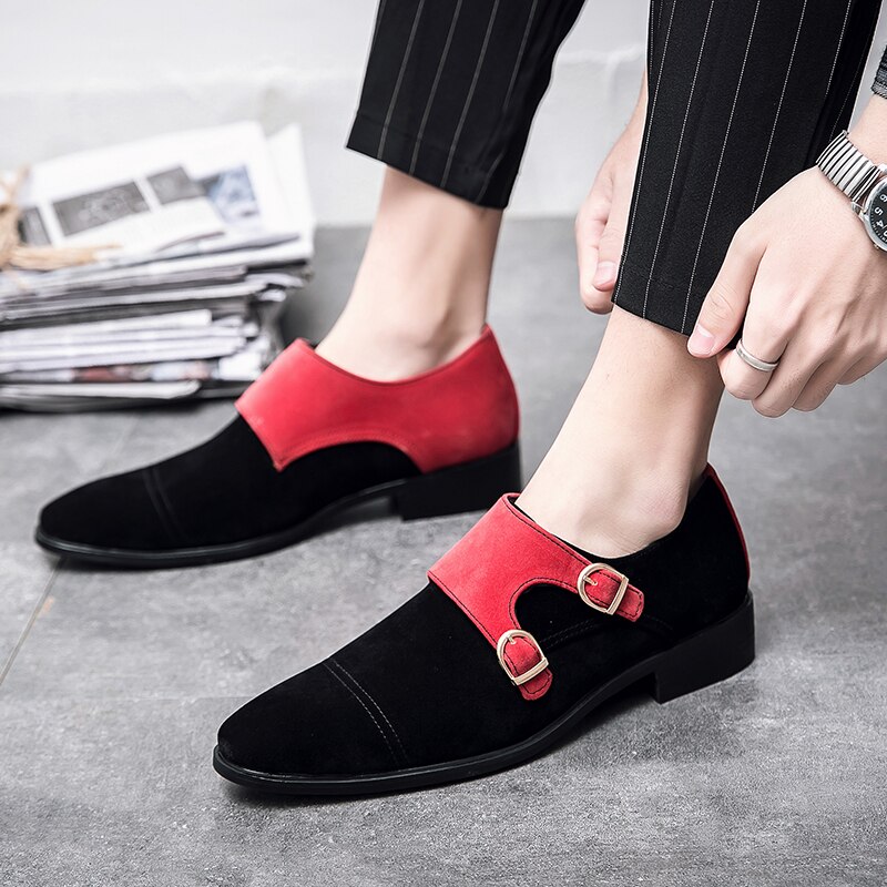 FIXSYS Man Double Monk Strap Shoes Wedding Party F... – Grandado