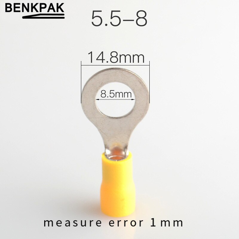 10 Uds. De terminales aislados de anillo RV5.5-8 c... – Grandado