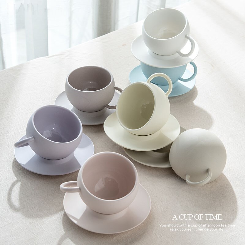 Planet Cup Ball Shape Coffee Set Ceramic 270ml Fun... – Vicedeal