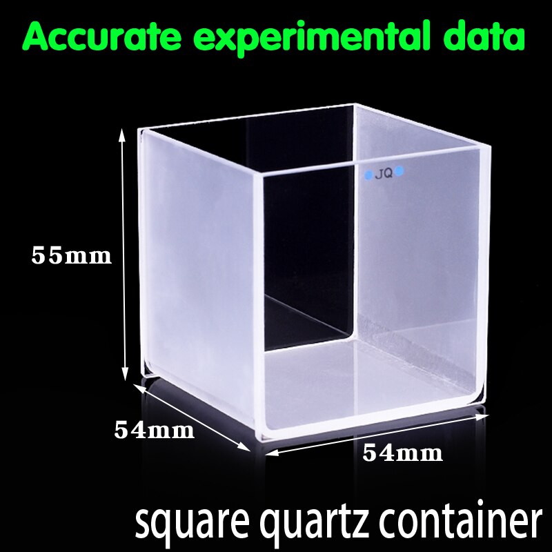Square quartz container(two polished windows) – Vicedeal