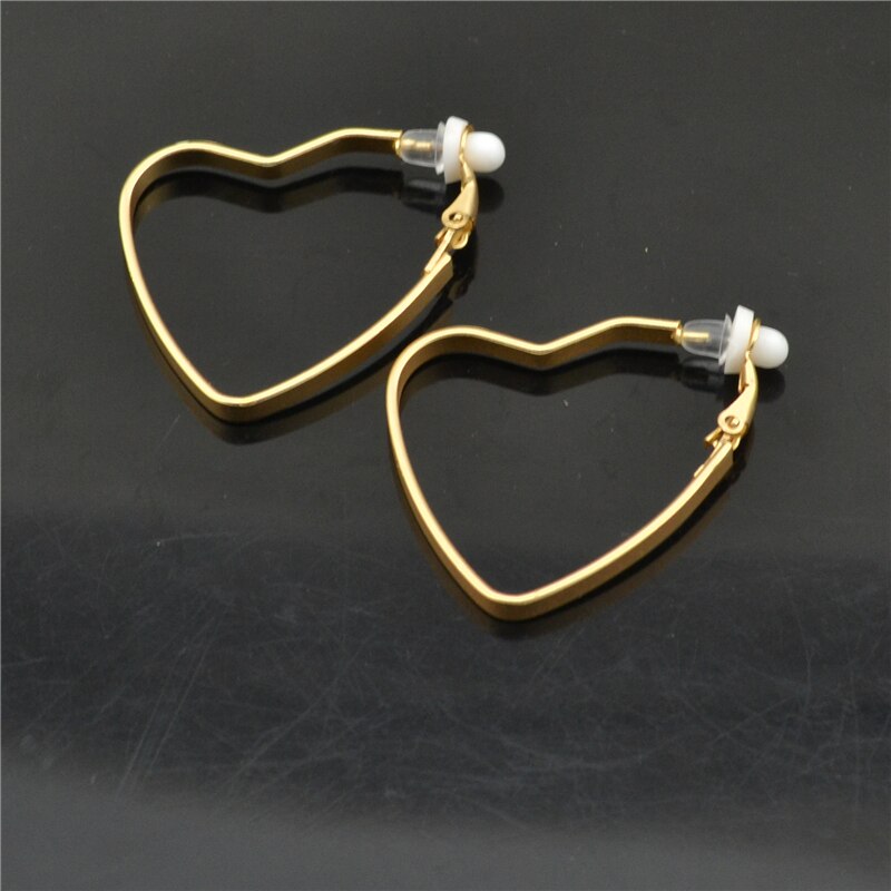 Women's earrings Clipped on ears Non pierced Matt ... – Grandado