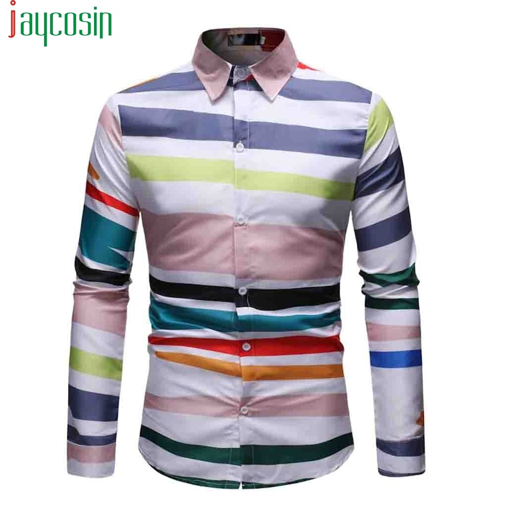 Mannen Mode Lange Mouw Toevallige Slanke Revers Mu... – Vicedeal