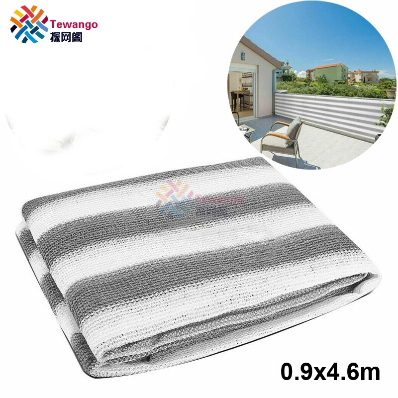 Tewango White Gray Sun Shade Screen Panel 3ft x 15... – Grandado