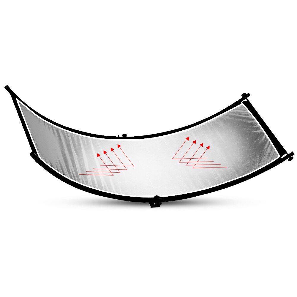 U-type 110*50cm 4in1 Silver Black White Gold Refle... – Grandado