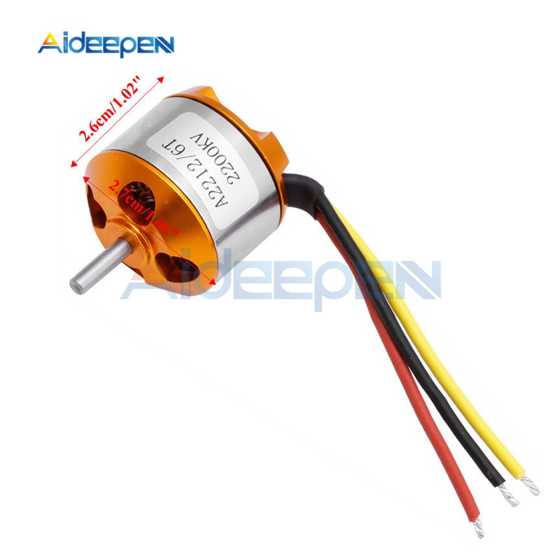 A2212 930KV 1000KV 1400KV 2200KV 2700KV Brushless ... – Grandado