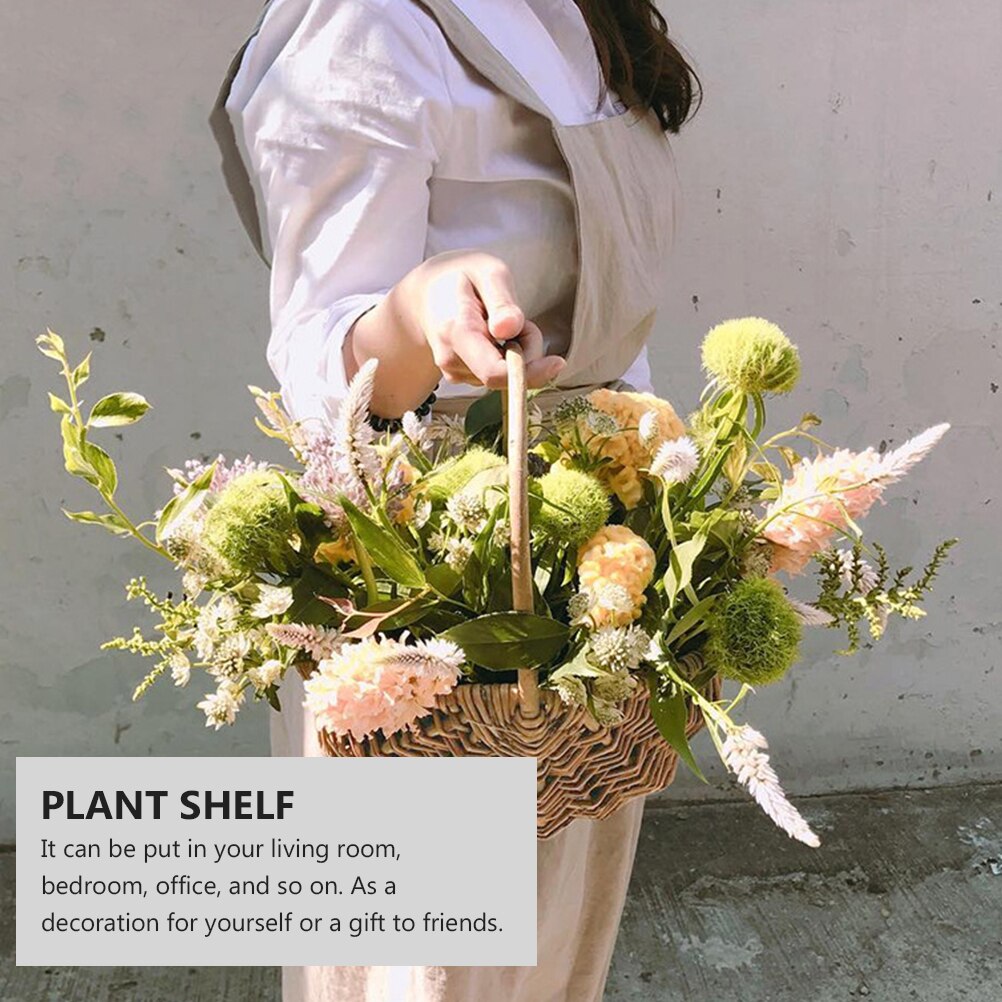 Watermelon Shape Woven Flower Basket Storage Baske... – Grandado