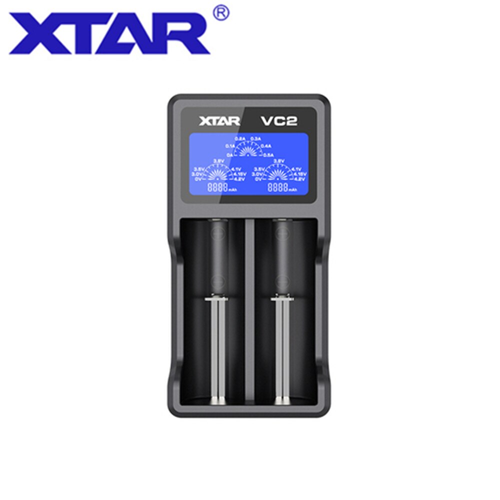 XTAR VC2 VC2S VC4 VC4S VC8 Battery charger VA LCD ... – Grandado
