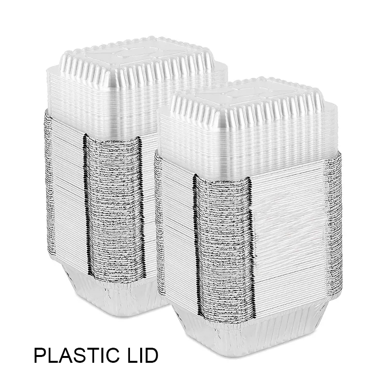 700ML Rectangular Tin Foil Tray Disposable Food Co... – Grandado