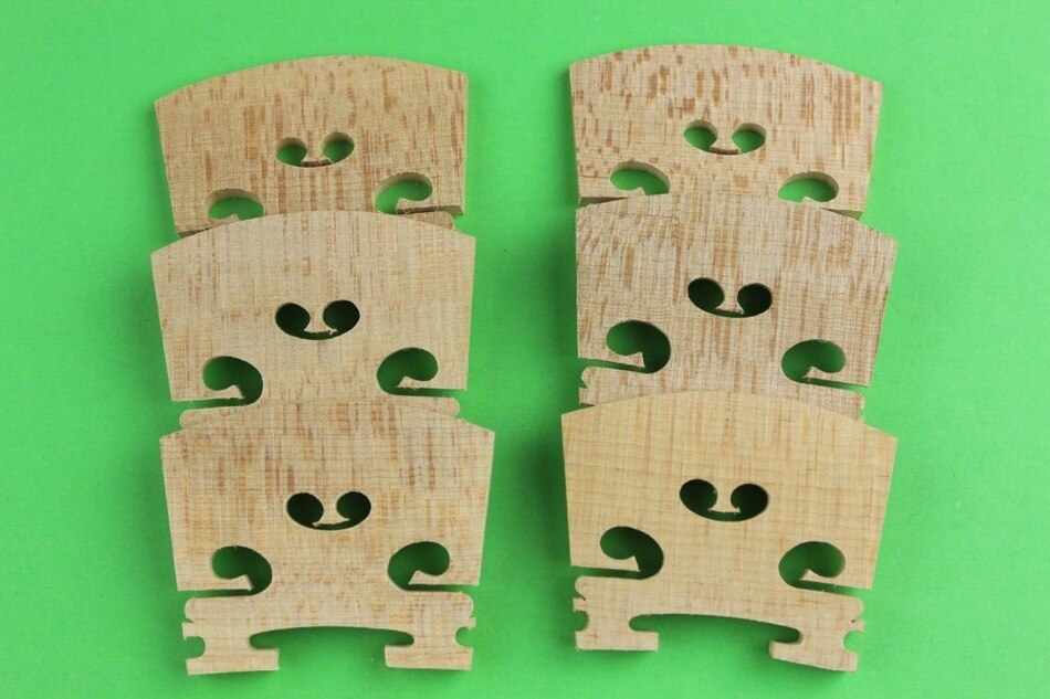10 pcs violin Bridges maple wood 4/4 size – Vicedeal