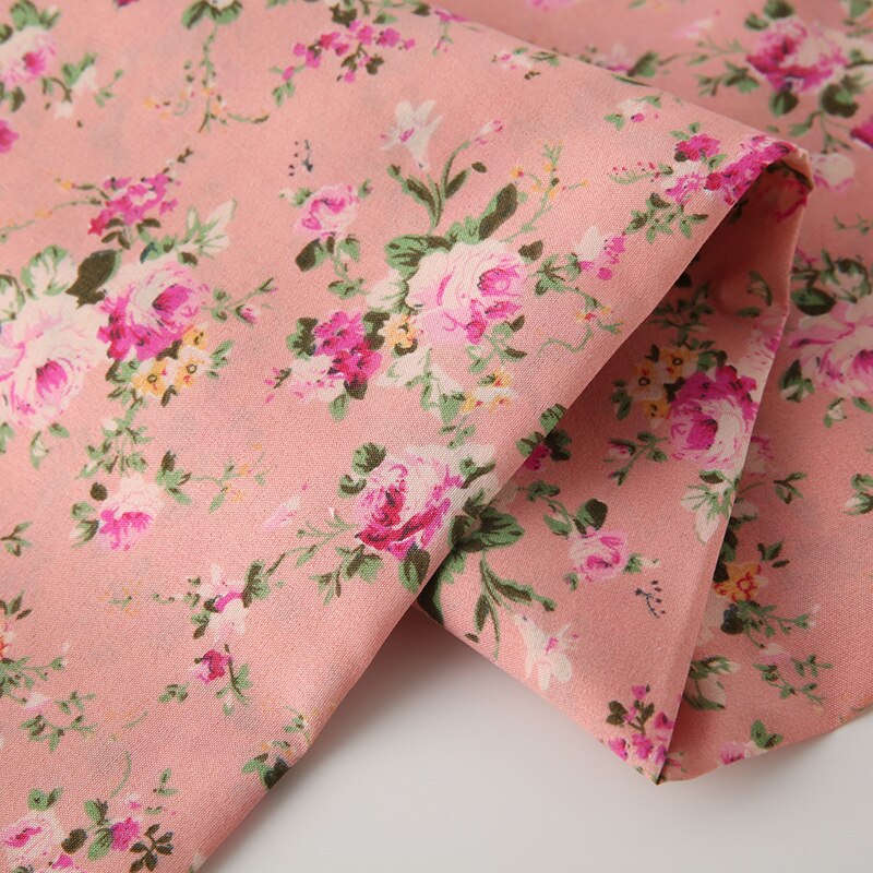 100*150cm Pastoral Floral Plain Dress Fabric DIY C... – Grandado
