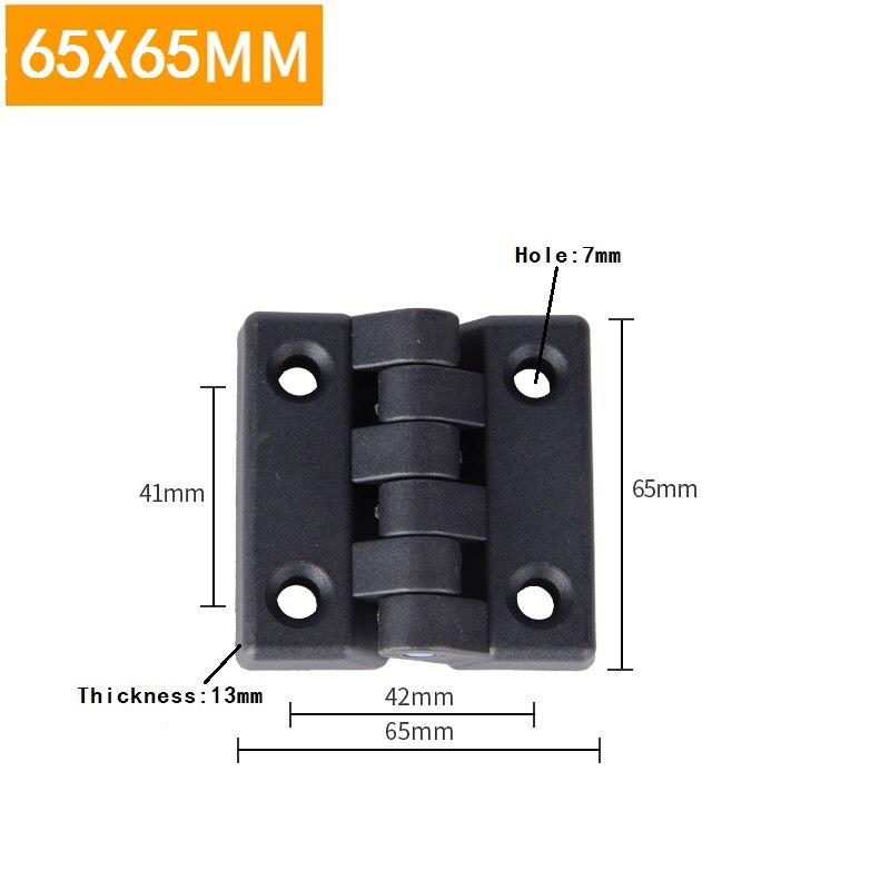 10PCS/LOT Black Nylon Door Butt Hinges Cabinet Doo... – Grandado