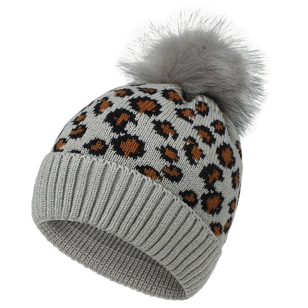 Winter Hoeden Voor Vrouwen Luipaard Print Skiën Pl... – Grandado