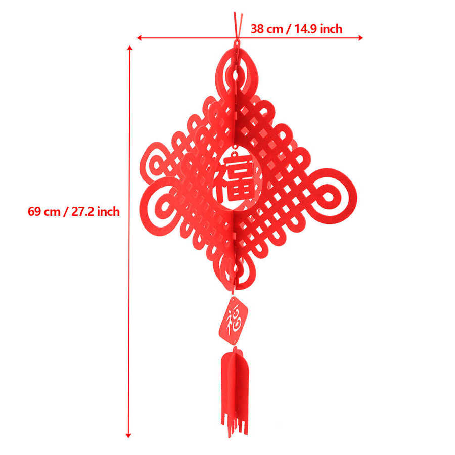Red Rope Feng Shui Luck Chinese Knot Tassel Year H... – Grandado