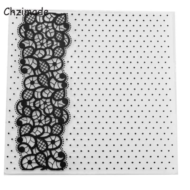 Chzimade Flower Dots Pattern Plastic Embossing Fol... – Vicedeal