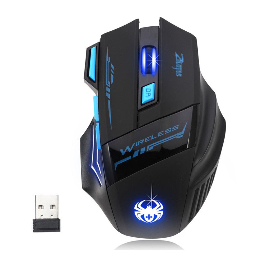 2400 DPI 7 Button LED Optical USB Wirless Gaming M... – Vicedeal
