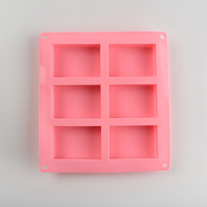 6 Holes Basic Rectangle Silicone Soap Mold Mould C... – Grandado