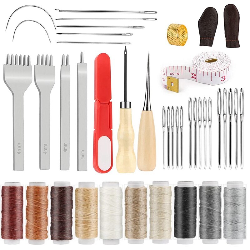 Leather Stitching Punch Sewing Kit Leather Craft T... – Vicedeal
