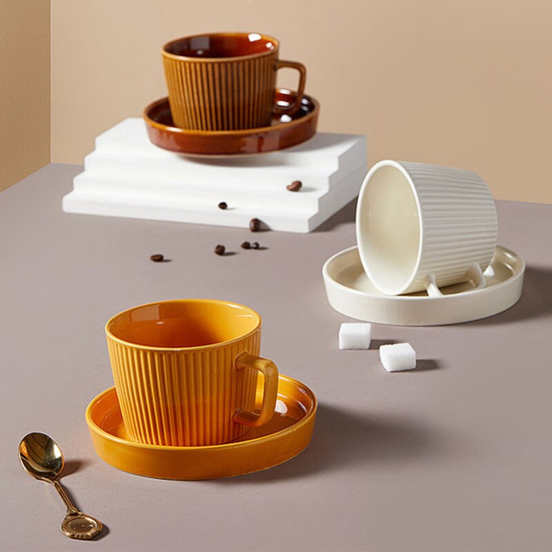 Nordic Style Roman Retro Luxury Coffee Cup Saucer ... – Grandado