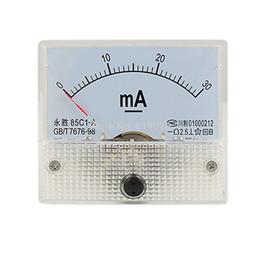 85C1-mA 0-30mA DC White Plastic Shell Analog Panel... – Grandado