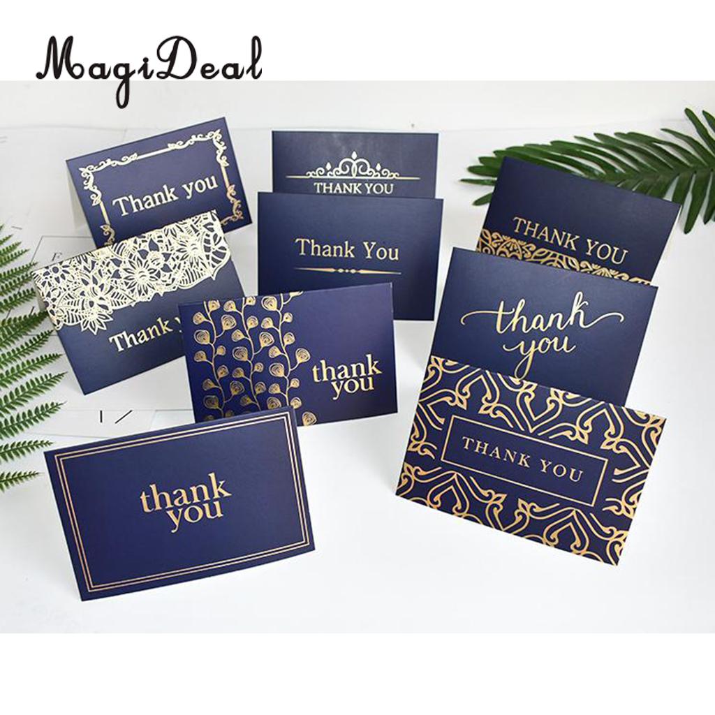 9pcs Golden Stamping Christmas Wish Card Greeting ... – Grandado