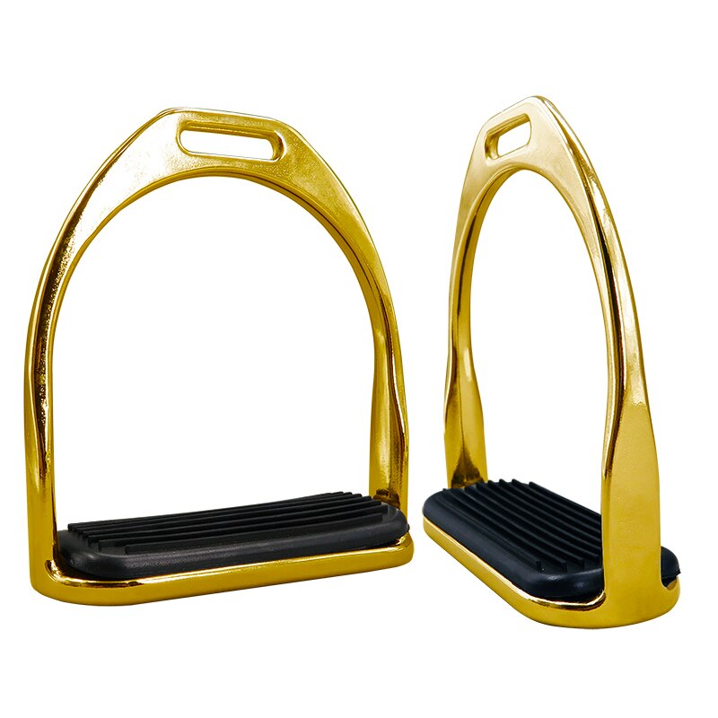 Plated carbon steel stirrup.With black rubber pad.... – Grandado