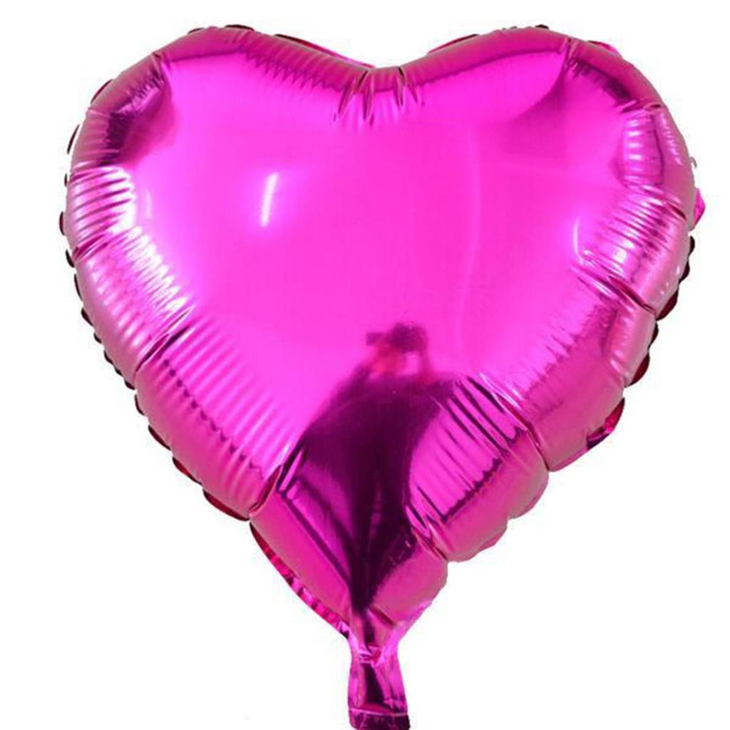 1 PCs 45cm Dark Pink Fuchsia Color Heart-Shaped Fo... – Grandado