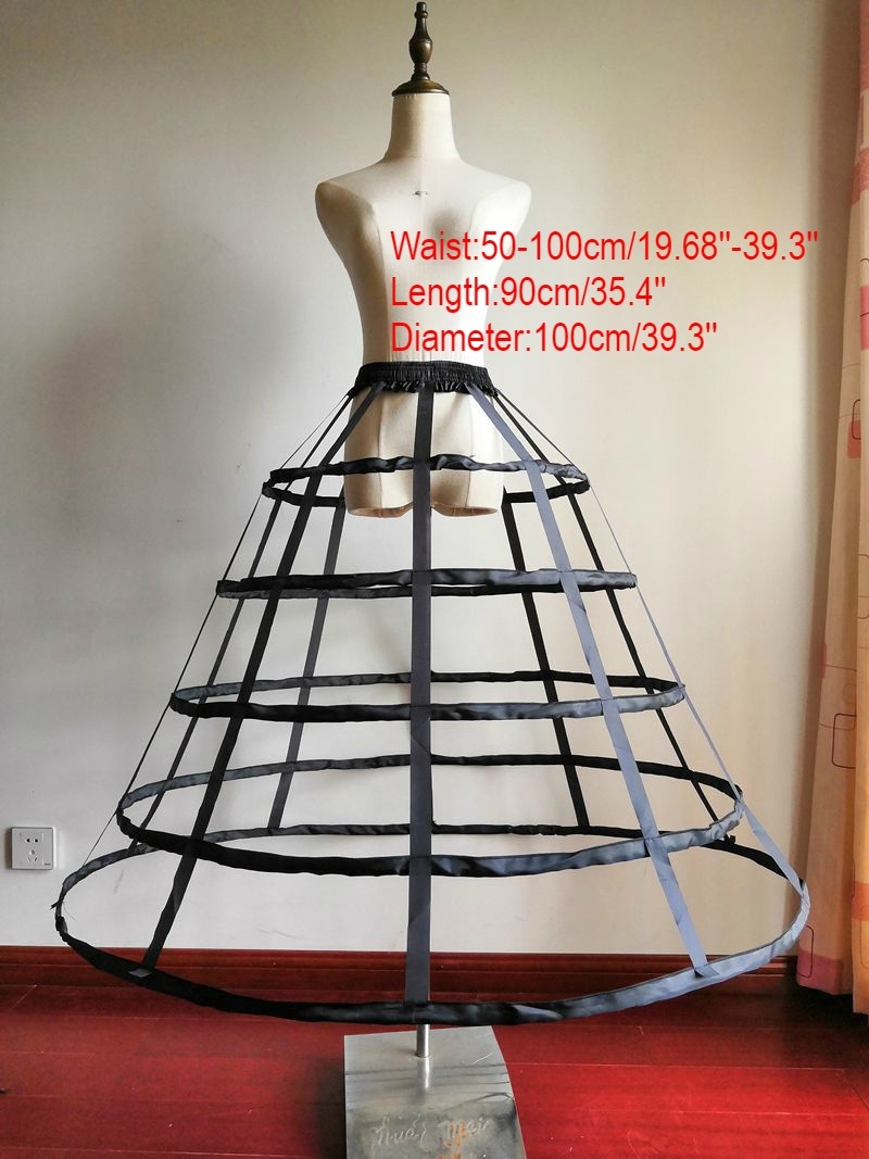 Women Gothic Lolita Birdcage 5 Hoop Petticoat Unde... – Grandado