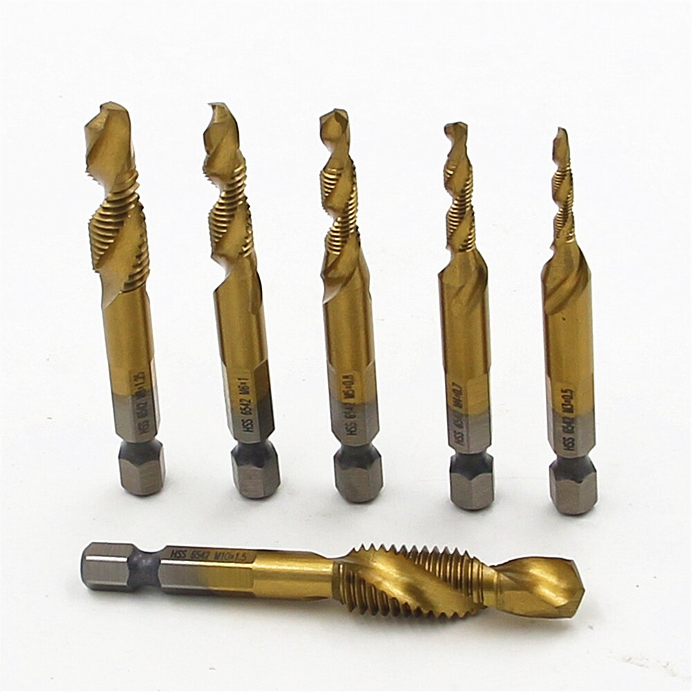 Hss 6542 titanbelagda m3-m10 kombinerade sexkants... – Grandado