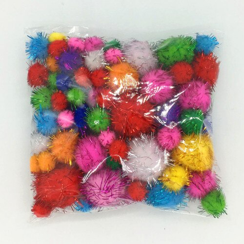 Pompom 10/15/20/25/30mm Mix Color Christmas Pom po... – Grandado