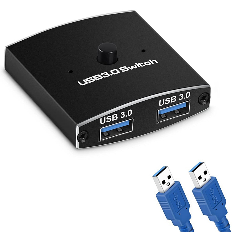 USB 3.0 Switch Selector KVM Switch 5Gbps 2 in 1 Ou... – Grandado