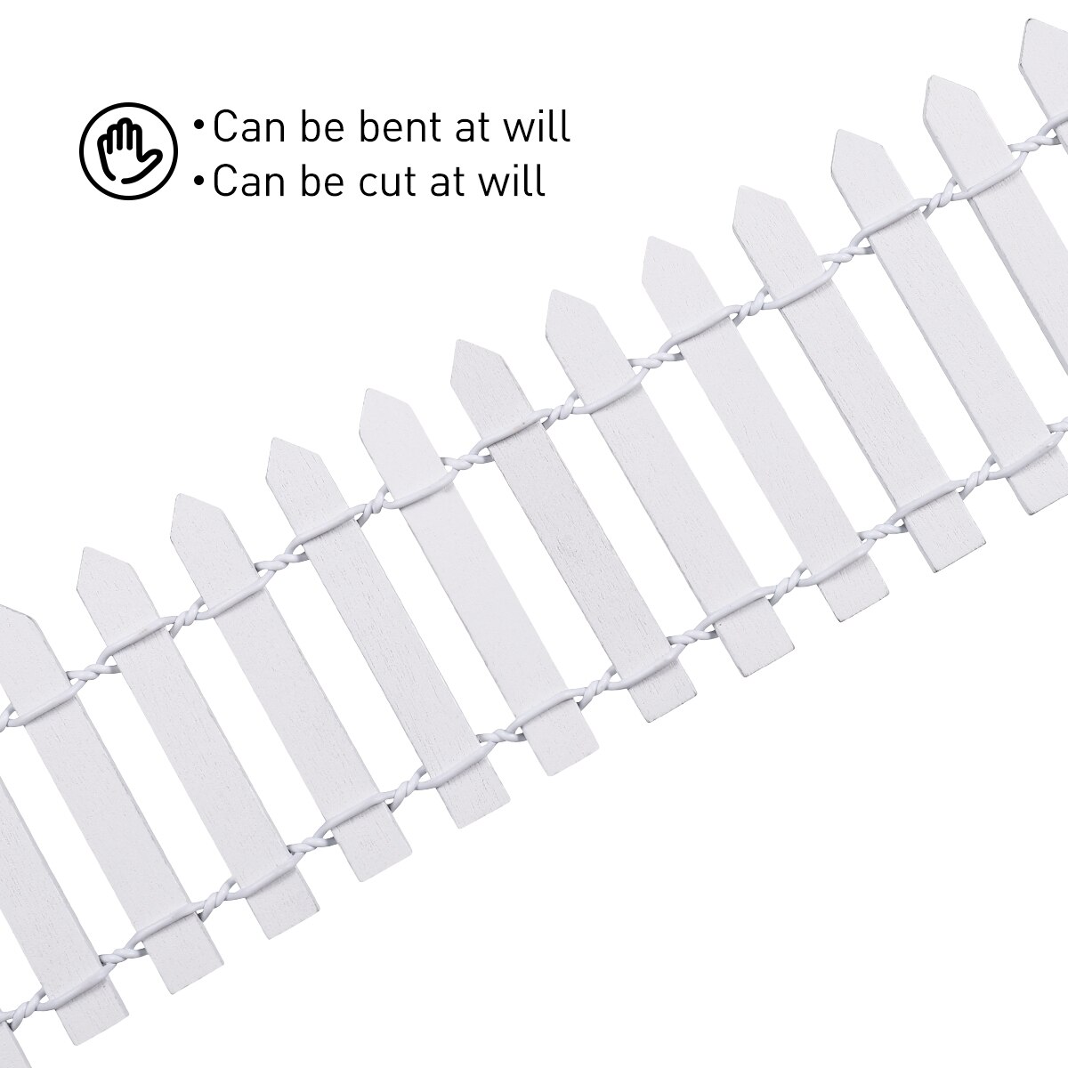 1 Pc Hout Hek Draagbare Witte Kleur Mini Huis Pike... – Vicedeal