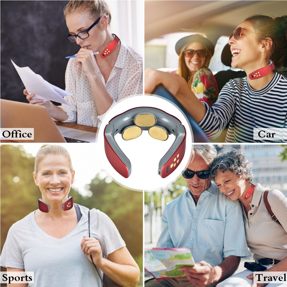 Neck Massager Electric Neck Massage Pain Relief To... – Vicedeal