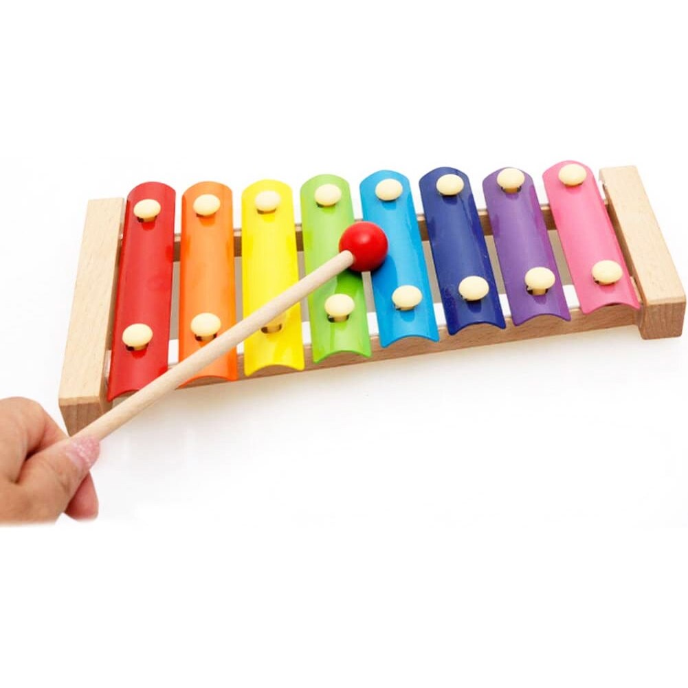 Wooden Xylophone Piano Wooden Eight-tone Xylophone... – Grandado