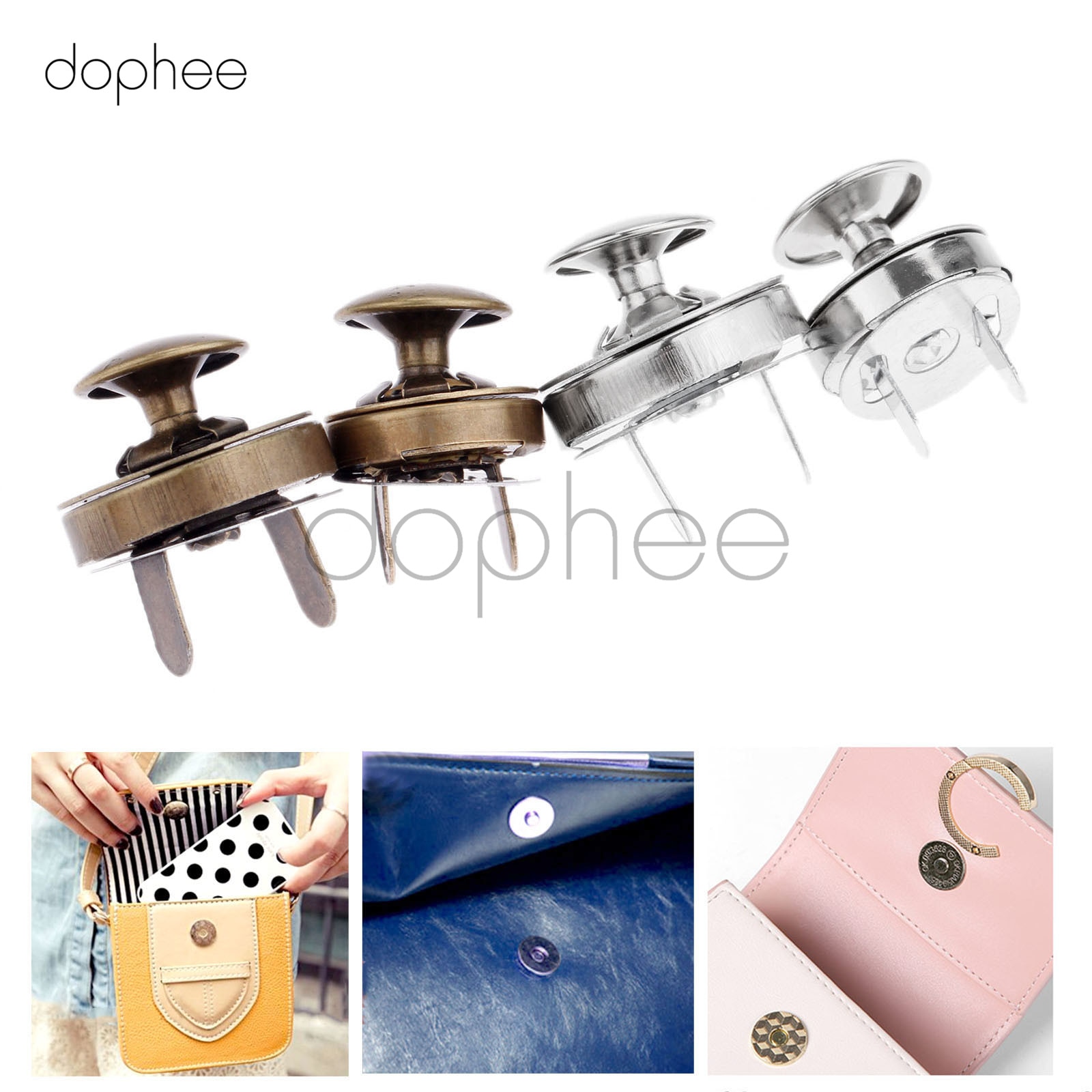 dophee 10pcs 14/18mm Magnetic Snap Rivets Stud Clo... – Grandado
