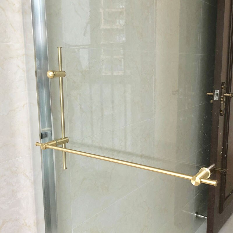 1pair Brass glass door handle Wood door long pulls... – Vicedeal