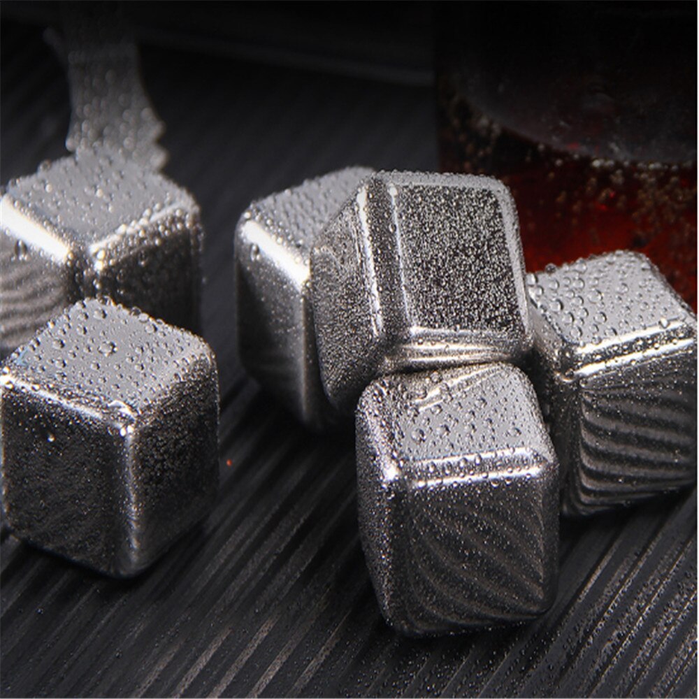Ice Cube 8PCS Wine Cooler Stainless Steel Whisky S... – Grandado